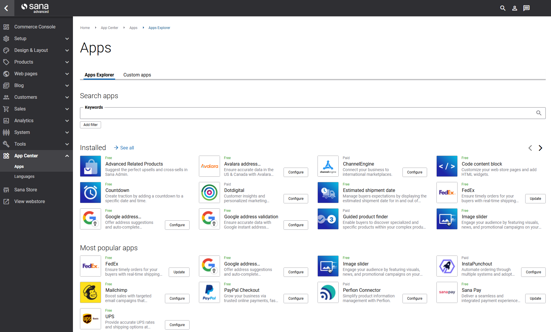 What Is Sana App Center?