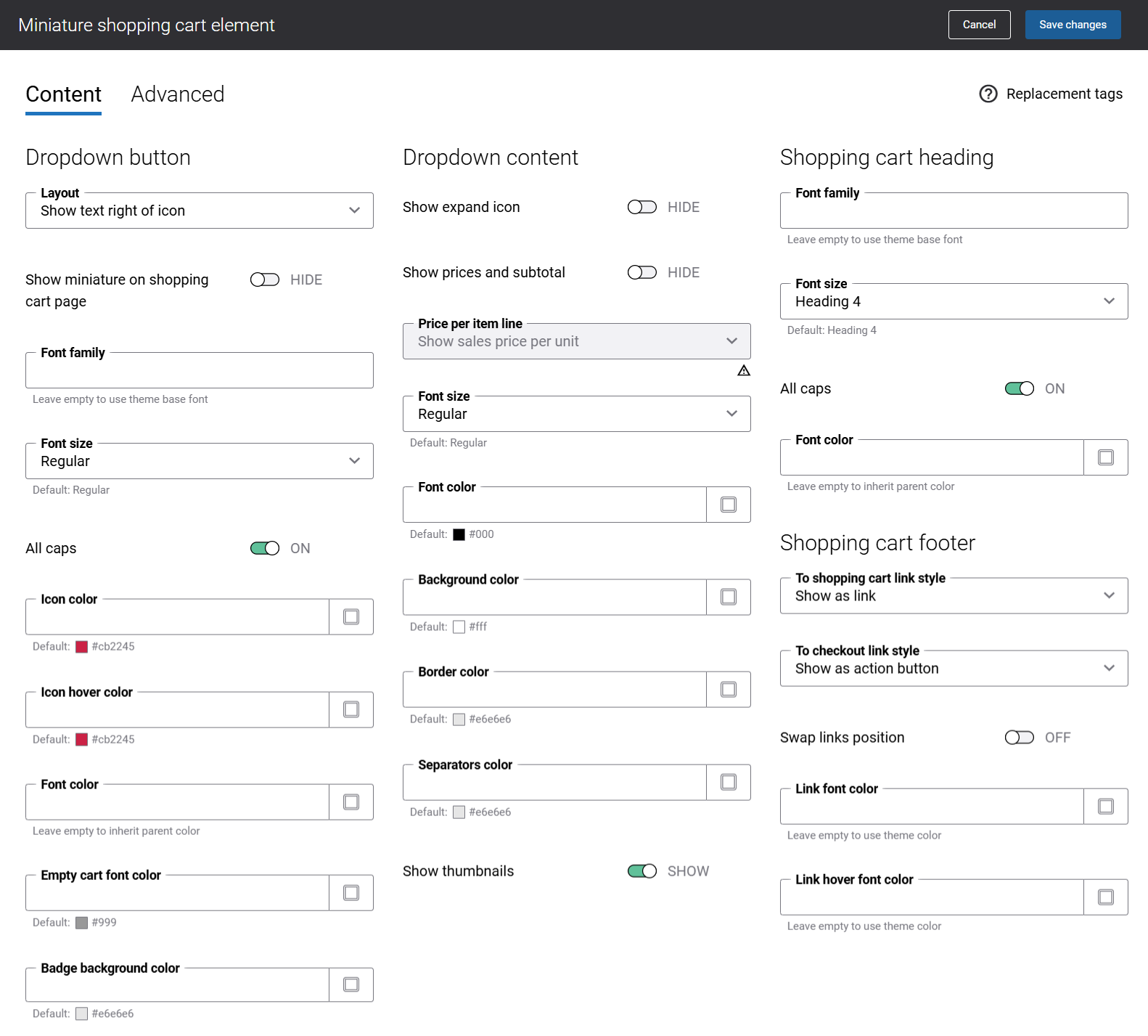 Miniature Basket (Desktop and Tablet)