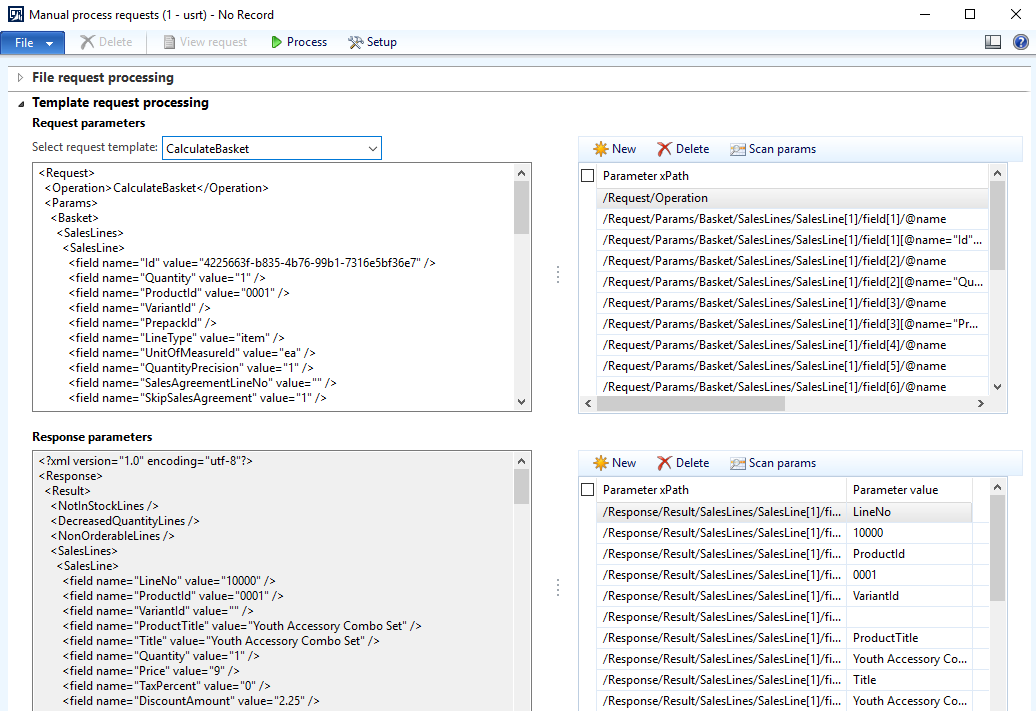 Manual Process Requests