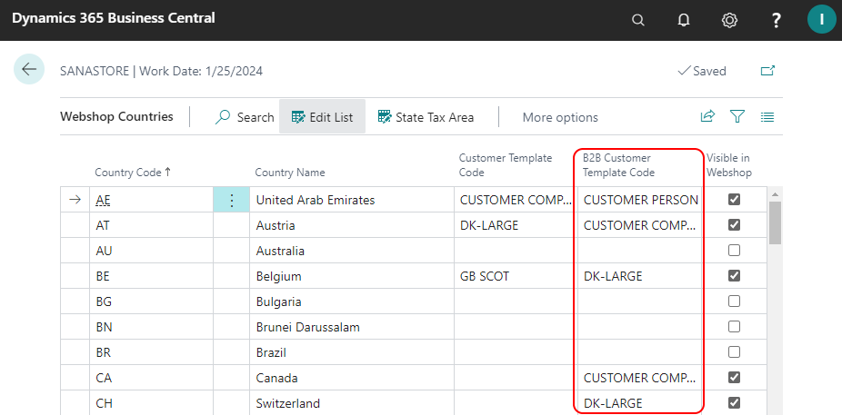 B2B Customer Registration