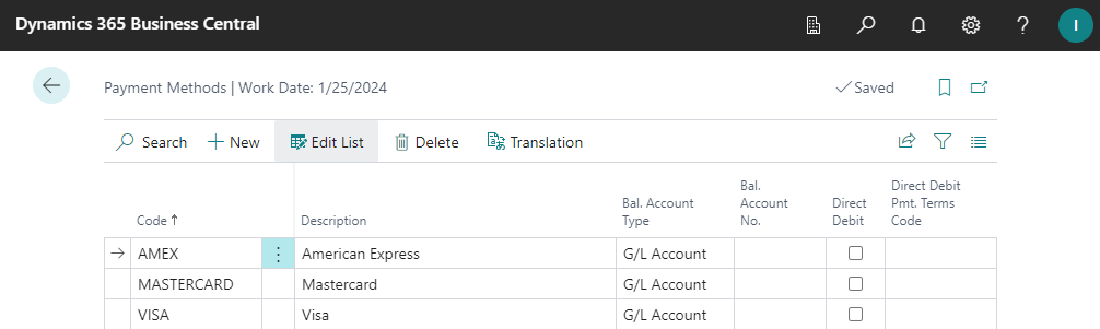 Use Payment Methods in Microsoft Dynamics 365 Business Central