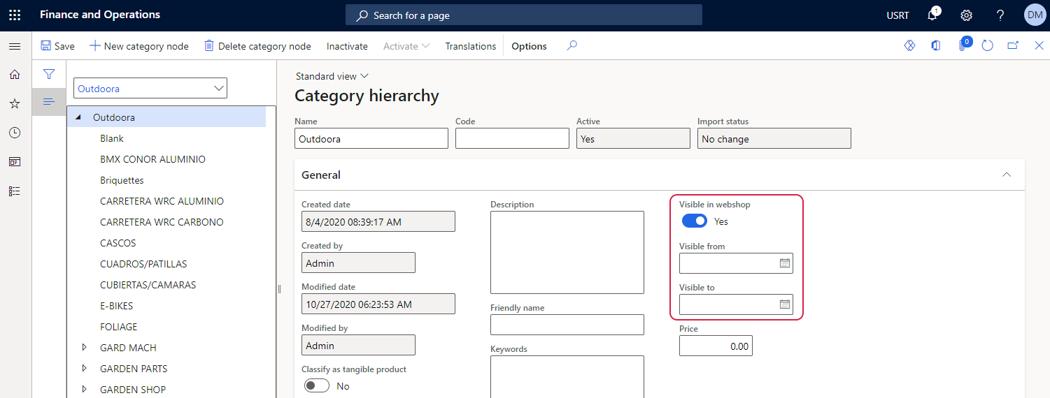 Product Visibility by Date