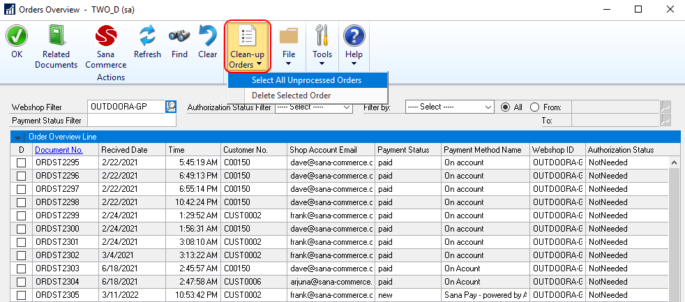 Delete Unpaid And Declined Orders