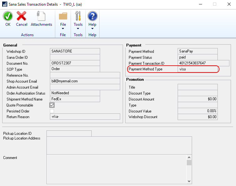 Store Payment Method Type In The Sales Order 8709