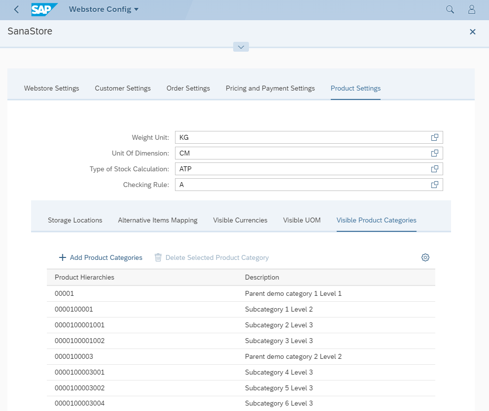 Product Categories Visibility Improvements